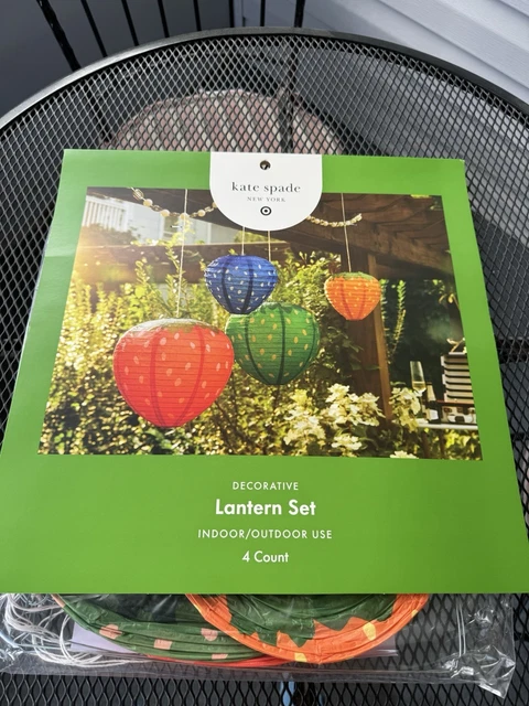 KATE SPADE NEW York x Target Strawberry Indoor Outdoor Lantern Set Of 4 ...