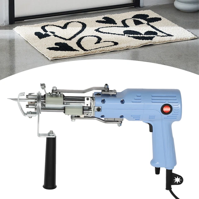RUG TUFTING GUN 2in1 Electric Cut Loop Pile Carpet Weaving Machine Kit ...