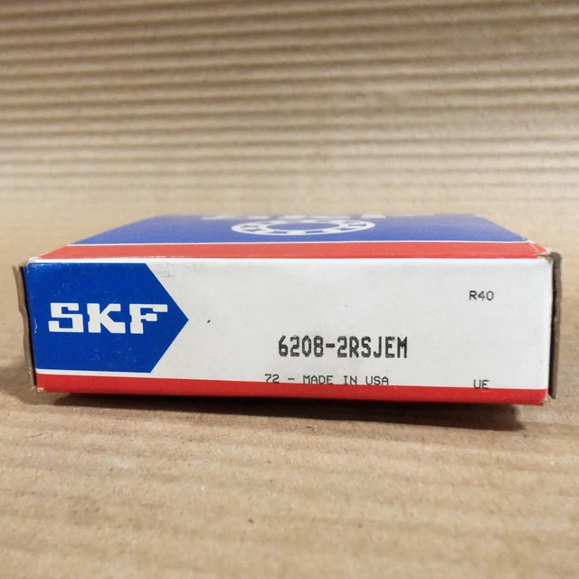 NEW SKF 6208-2RSJEM Radial Deep Groove Ball Bearing Round Bore $30.24 ...
