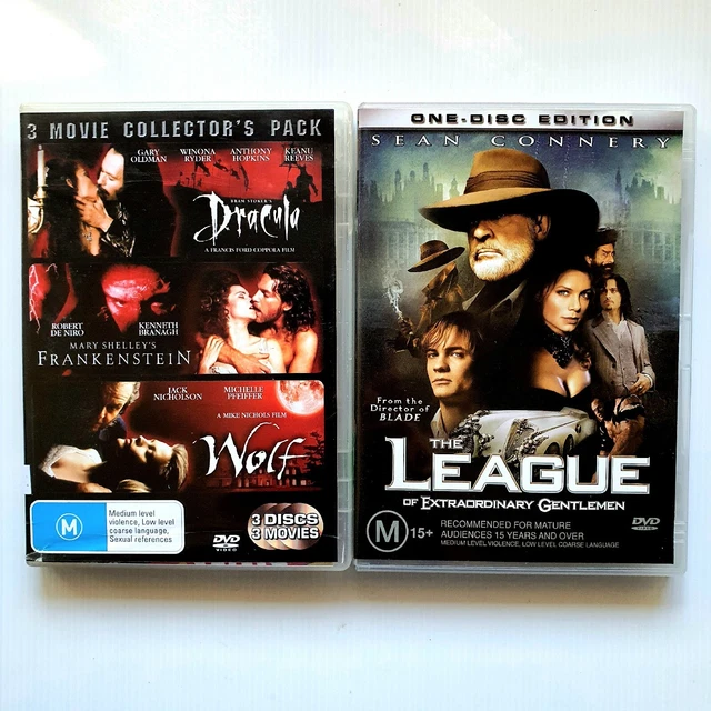DRACULA / FRANKENSTEIN / Wolf / League of Gentlemen 4 x DVD Thriller ...