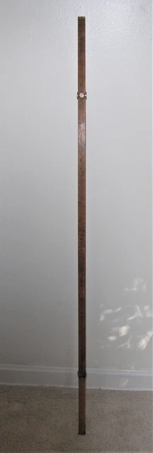 VINTAGE STANLEY NO. 380 Carpenter Sliding Adjustable Wooden Measuring ...