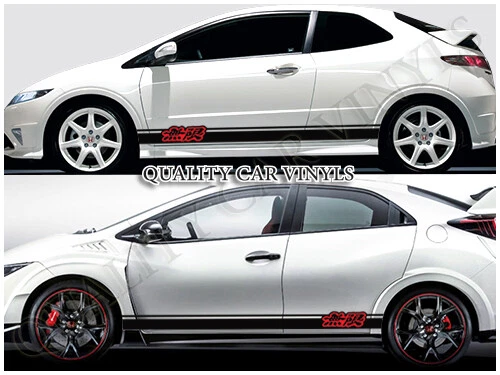 HONDA CIVIC GRAPHICS Racing Stripes FK8 FD2 FK9 FN2 EP3 Mugen Power ...
