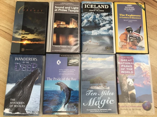 TRAVEL VHS TAPES - Iceland - Windermere - Orkney - Egypt - National ...