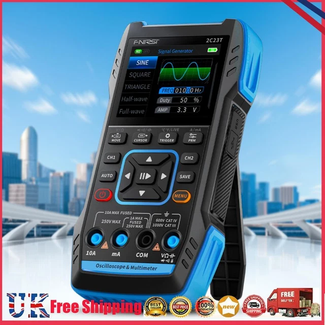 MINI OSCILLOSCOPE MULTIMETER 3 in 1 Signal Generator 10MHZ 50MS/s ...