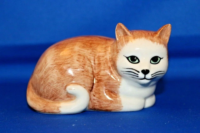 QUAIL CERAMIC LIGHT Ginger Cat Figurine 'AIMEE' Moggie China Pottery ...