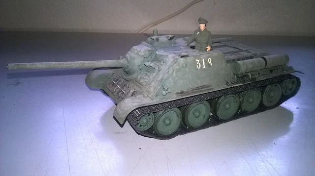 GEBAUT ERSATZTEIL/DEFEKT - 1:35 WWII Kampfpanzer SU 85 mit Figur #42# EUR 11,50 - PicClick DE