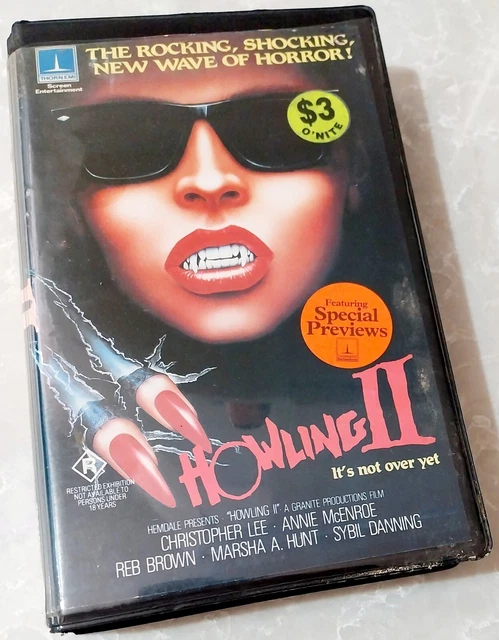 HOWLING II VHS Video Tape RARE Thorn EMI Sybil Danning R 18+ 80s Horror ...