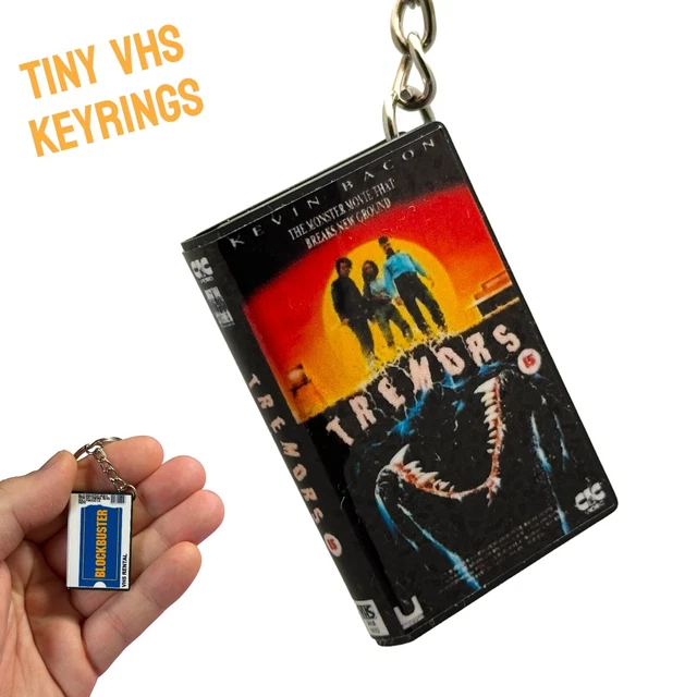 TREMORS RETRO MINI VHS Video Box Keychain - Miniature Collectible £4.85 ...