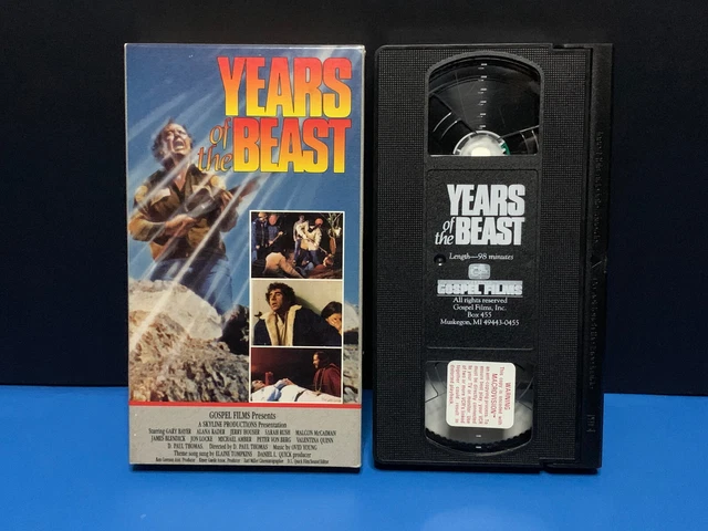 VHS YEARS OF the Beast (Gospel Films) Religious Thriller Gary Bayer ...