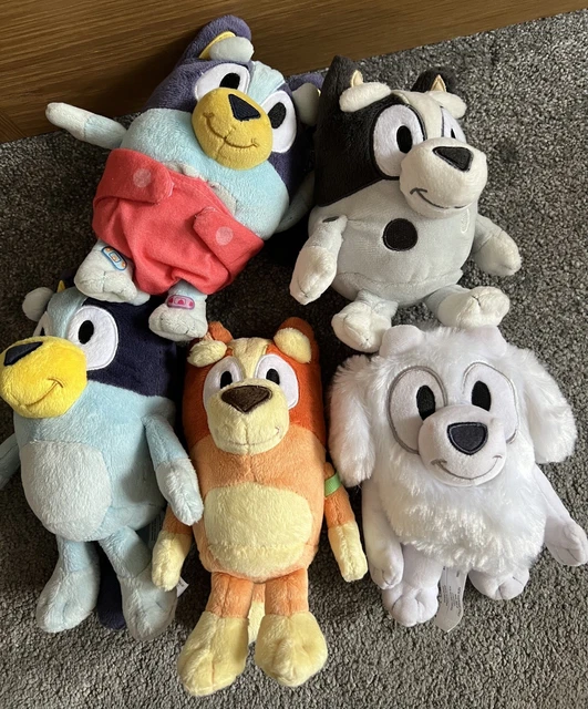 5 X GENUINE Bluey Plush Stuffed soft Toy bundle - Bluey, bingo, Lila £ ...