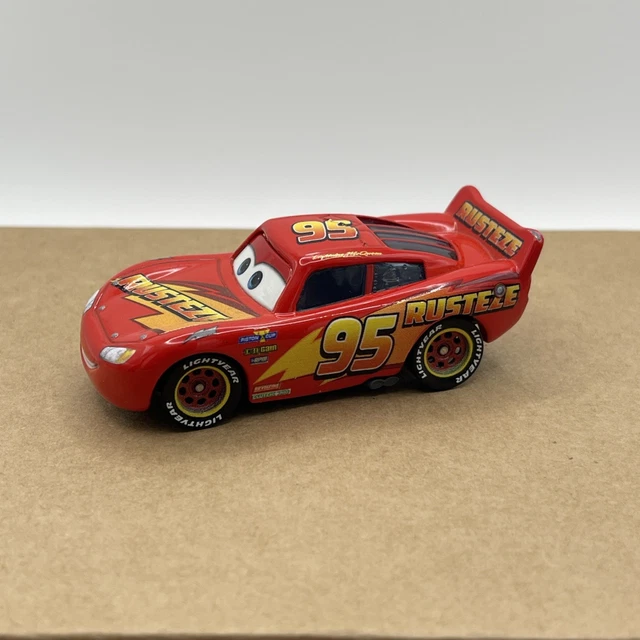 MATTEL DISNEY PIXAR Cars Rust-eze Lightning McQueen Red 1:55 Car Toy ...