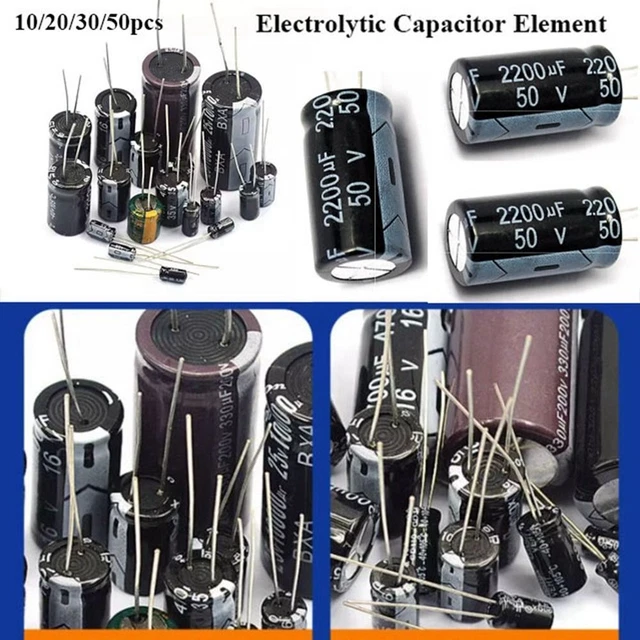 10/20/30/50PCS BLACK ELECTROLYTIC Capacitor Element Capacitor ... 10/20/30/50PCS BLACK ELECTROLYTIC Capacitor Element Capacitor ...