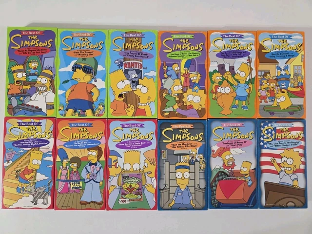 THE SIMPSONS VHS Lot 12 Tapes The Best of the Simpsons Volume 1-12 (All ...