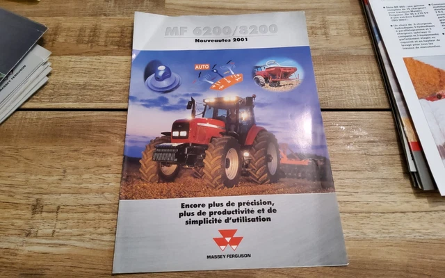 PROSPECTUS BROCHURE CATALOGUE massey ferguson tracteur série mf 6200 / 8200 EUR 5,99 - PicClick DE