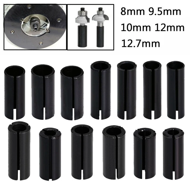 12MM TO 8MM Adapter Collet Milling Cutter Tool Holder for CNC Router ...