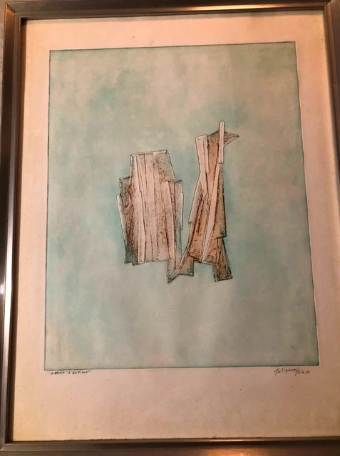 JEAN SIGNOVERT - Gravure etching eau-forte signée l'atelier à quoi bon ...