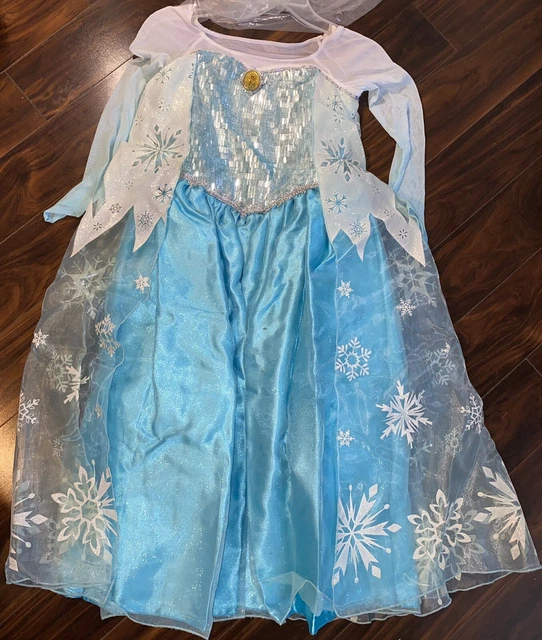 Disney Store Elsa From Frozen Costume Dress Original Size 78 2499 Picclick
