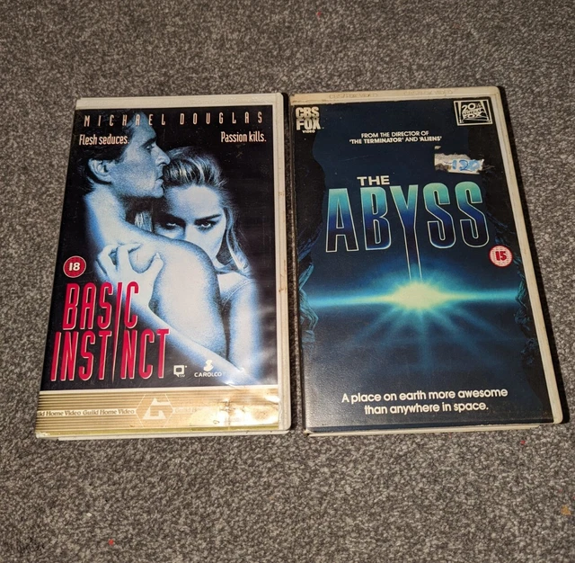 CLASSIC VHS THRILLER Bundle BASIC INSTINCT & The Abyss Big Box Rare EUR 5,70 - PicClick FR