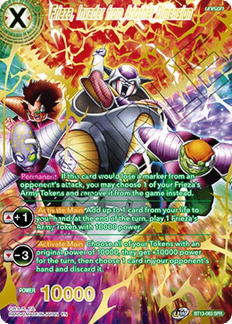 FRIEZA, INVADER FROM Another Dimension BT13-063 SPR $7.00 - PicClick AU
