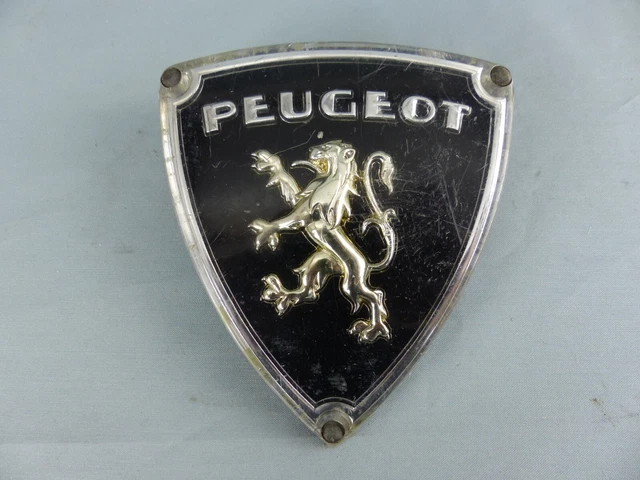 PEUGEOT ANTIQUE LOGO acronym monogram emblem badge hood trunk £19.50 ...