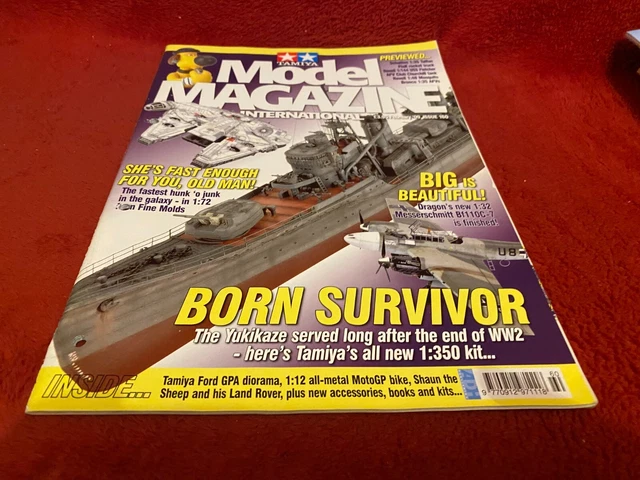 (PMMB20) TAMIYA MODEL Magazine #160 Messerschmitt Bf110C-7. The Yukiaze ...