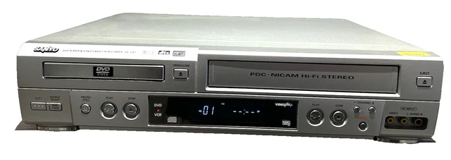 SANYO HV-DX1E VHS Video Cassette Nicam DVD Combi Combo Powers On Spares ...