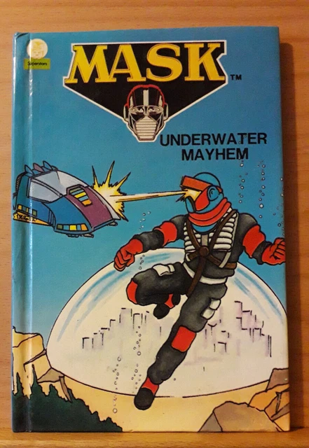 M A S K MASK Underwater Mayhem 1986 Book Retro Kids Tv Book Hardback £4 ...