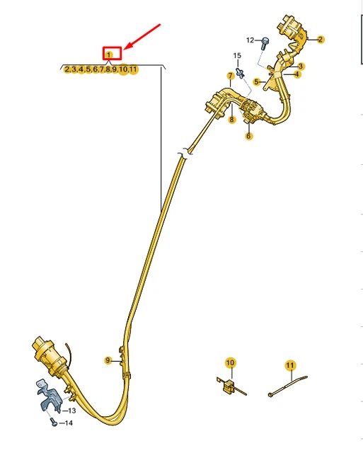 AUDI Q4 E-TRON High Voltage Traction Motor Wiring Set LHD 1EA971013L ...