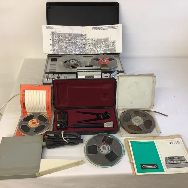 GRUNDIG TK-141 4-TRACK (all transistor) reel-to-reel tape recorder FOR ...