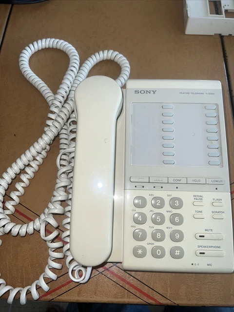 RARE SONY FEATURE Phone 2 Line Telephone IT-D200 House Phone - Corded £ ...