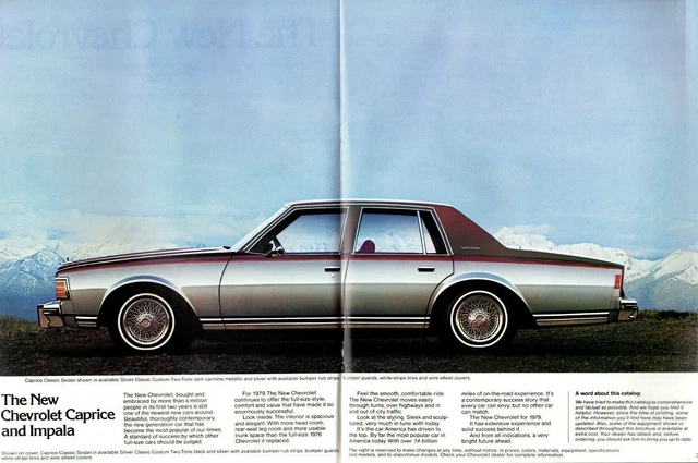 1979 CHEVY CAPRICE CLASSIC / IMPALA Brochure/Catalog: Station Wagon ...