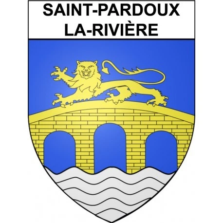 SAINT-PARDOUX-LA-RIVIÈRE 24 VILLE Stickers blason autocollant adhésif Taille:17 EUR 6,99 ...