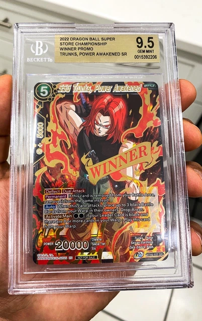 DRAGON BALL SUPER - Ssg Trunks Power Awakened Gagnant - Carte Bgs 9,5 ...