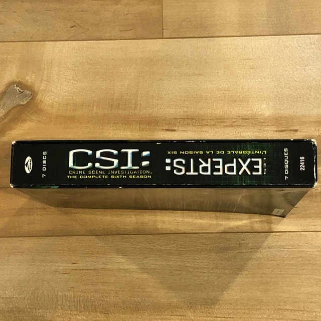 CSI CRIME SCENE Investigation The Complete Sixth Season DVD 7 Disc Box ...