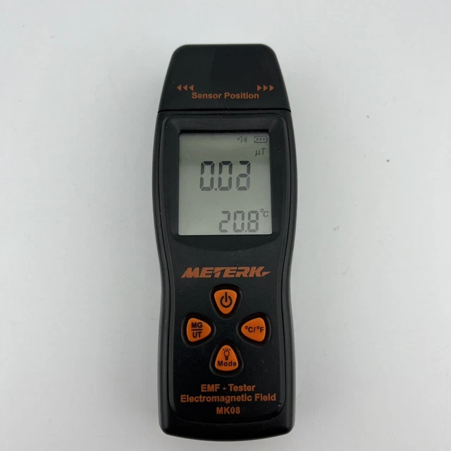 METERK MK08 DIGITAL EMF Meter Detector Electromagnetic Field Radiation ...