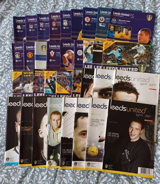 35 LEEDS UNITED Home Programmes from 2000 - 2005. Good to Excellent ...