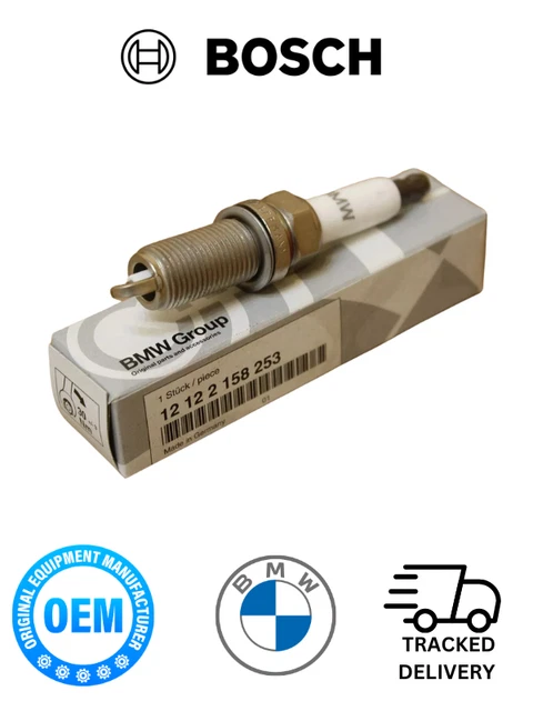 OEM NEW GENUINE BMW Bosch Spark Plug (single) Part 12122158253 | UK ...
