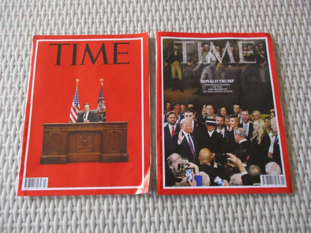 TIME MAGAZINE FEBRUARY 10 2025 Donald Trump Inauguration -Feb 17 Elon ...
