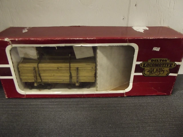 DELTON LOCOMOTIVE WORKS 9202 Lumber FLAT car G Scale $99.95 - PicClick