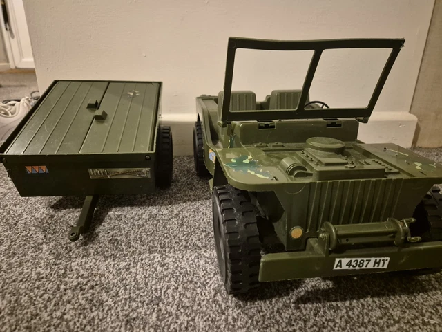 VINTAGE ACTION MAN Cherile Military Jeep And Trailer 1970's £49.99 ...