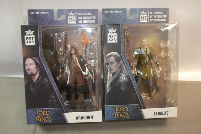 SEIGNEUR DES ANNEAUX Aragon & Legolas Figurine D'Action 13 CM Bst Axn ...