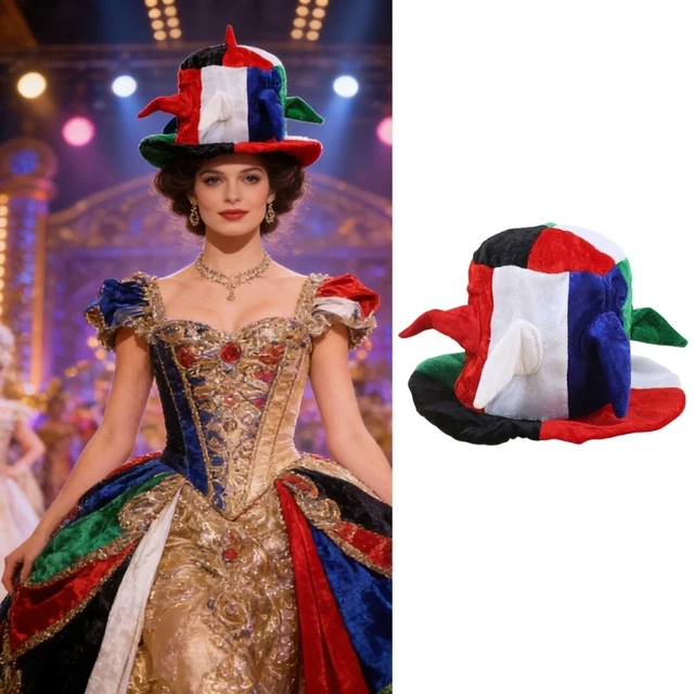 COLORFUL CLOWN HAT Cosplay Costume Hat For Carnivals Party Festival ...