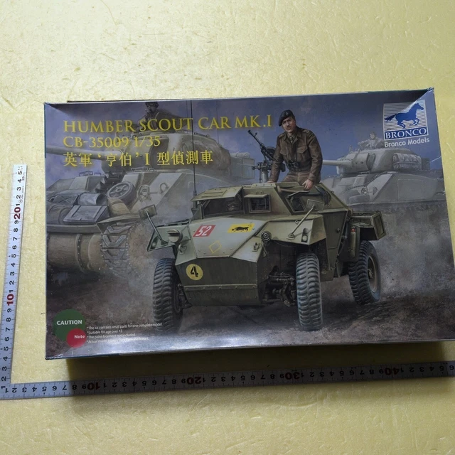 GROUND 1/35 BRONCO British Humber MK. 1 Reconnaissance Armored Car Crew ...