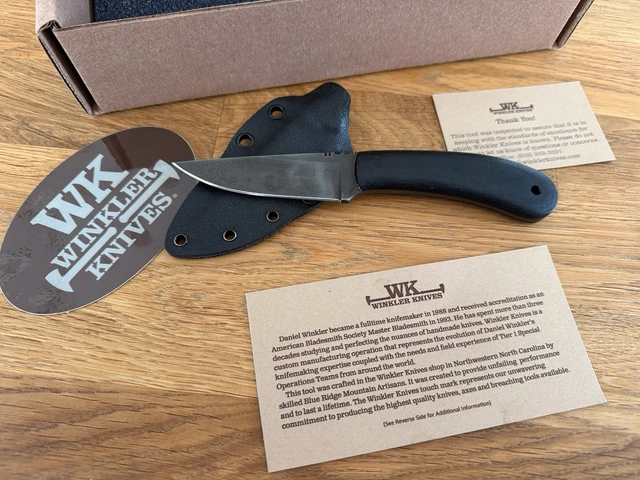 WINKLER KNIVES SD2 – Black Laminate – Sammlerstück – OVP EUR 299,00 ...