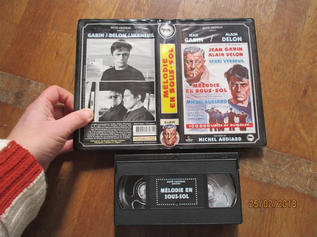 CASSETTE VIDEO VHS CINEMA RENE CHATEAU MELODIE SOUS SOL delon gabin XX EUR 5,00 - PicClick FR