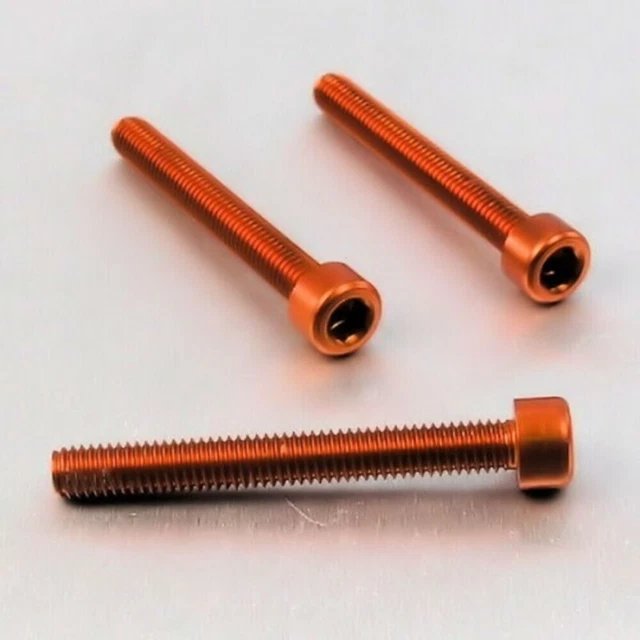 VIS EN ALUMINIUM Pro-Bolt Tête Cylindrique m6 X (1.00mm) X 50mm Orange EUR 2,81 - PicClick FR