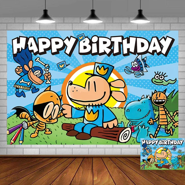 DOG MAN PARTY Supplies Birthday Decoration Backdrop Banner Background ...