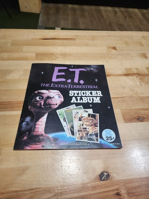 VINTAGE ET THE Extra Terrestrial Panini 1982 Sticker Album No Stickers ...