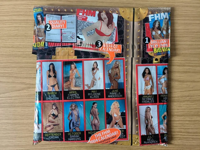 FHM MAGAZINE JANUARY 2004 SEALED Supplements RARE (004) Pamala Anderson ...