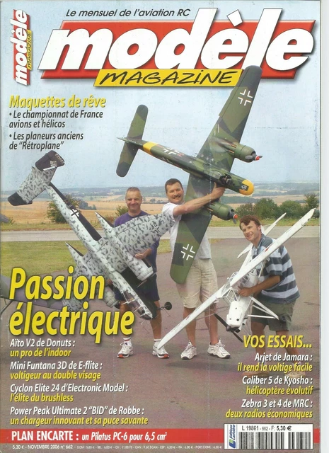 MODELE MAG N°662 Plans :Pilatus Pc-6 / Arjet / Mini Funtana / Zebra 3&4 ...